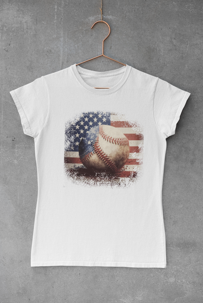 USA Flag Baseball Transfer - iCraftVinyl